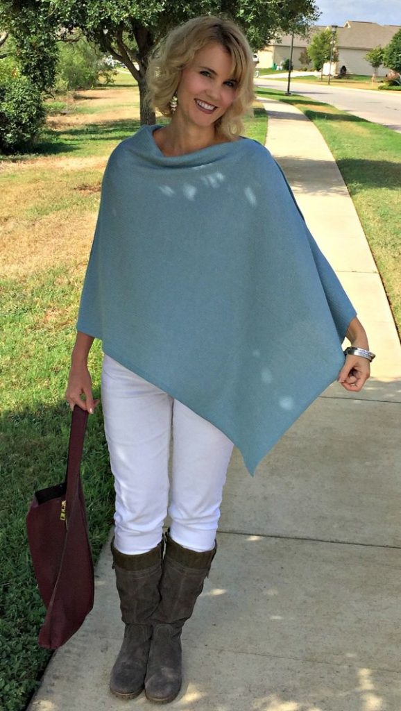 Poncho Outfit Ideas for Fall and Winter