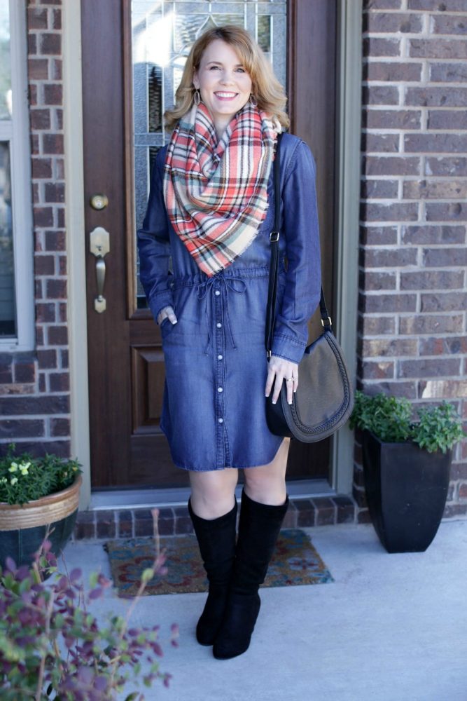 One Denim Dress: Three Ways To Wear It | Mom Fabulous