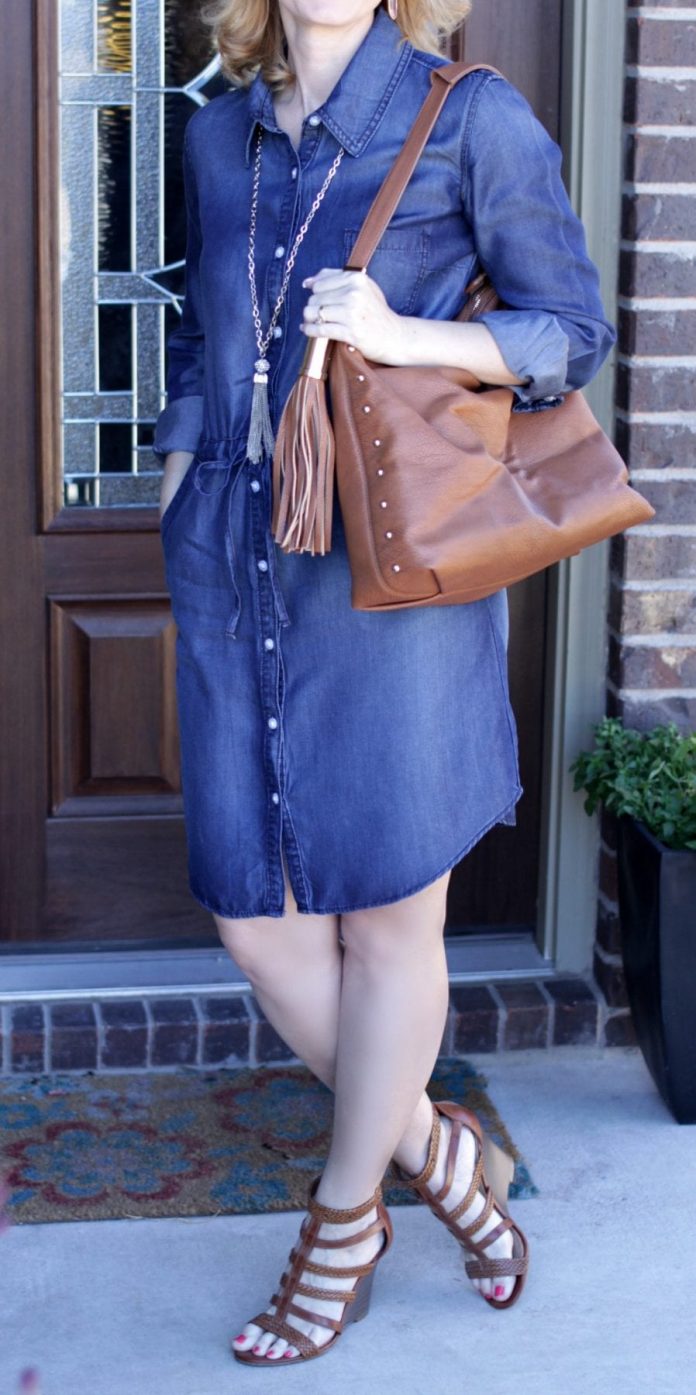 One Denim Dress: Three Ways To Wear It | Mom Fabulous