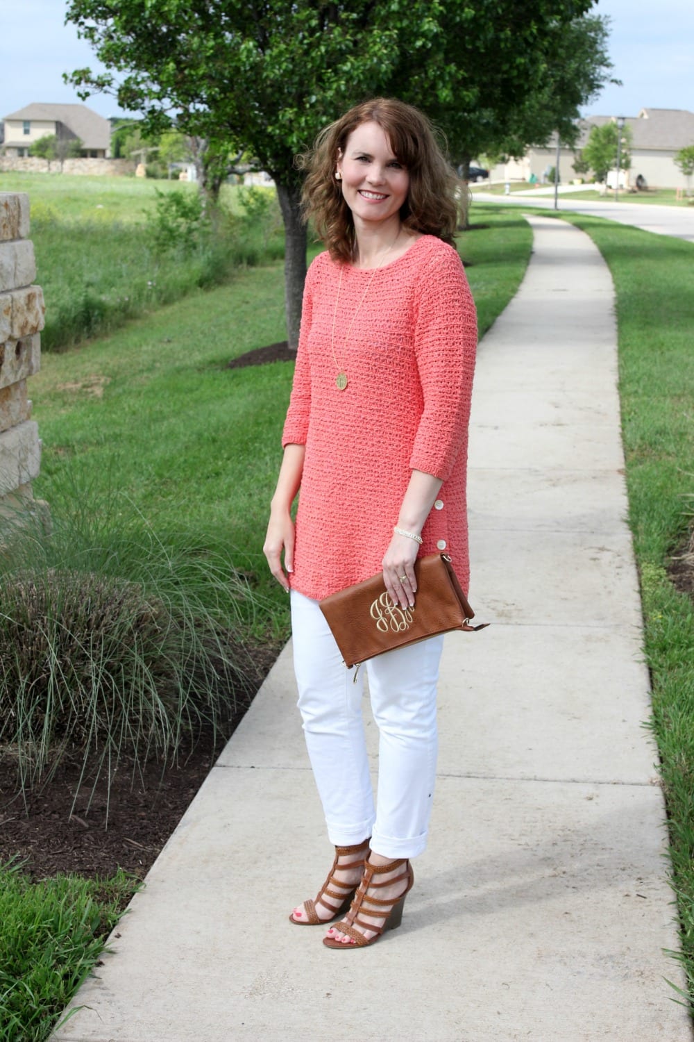 Spring Fashion: Coral and White | Mom Fabulous