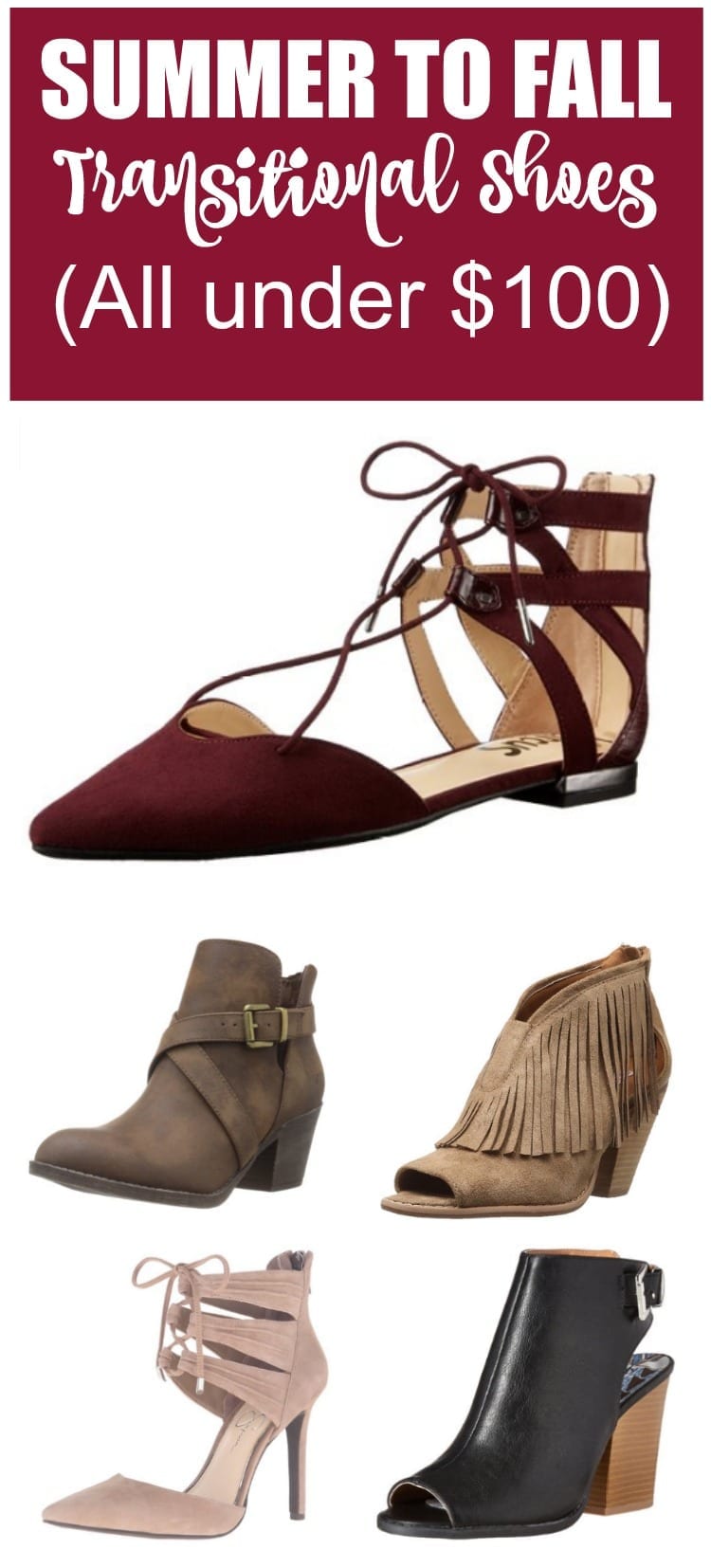 9 Summer to Fall Transitional Shoes Under $100 | Mom Fabulous