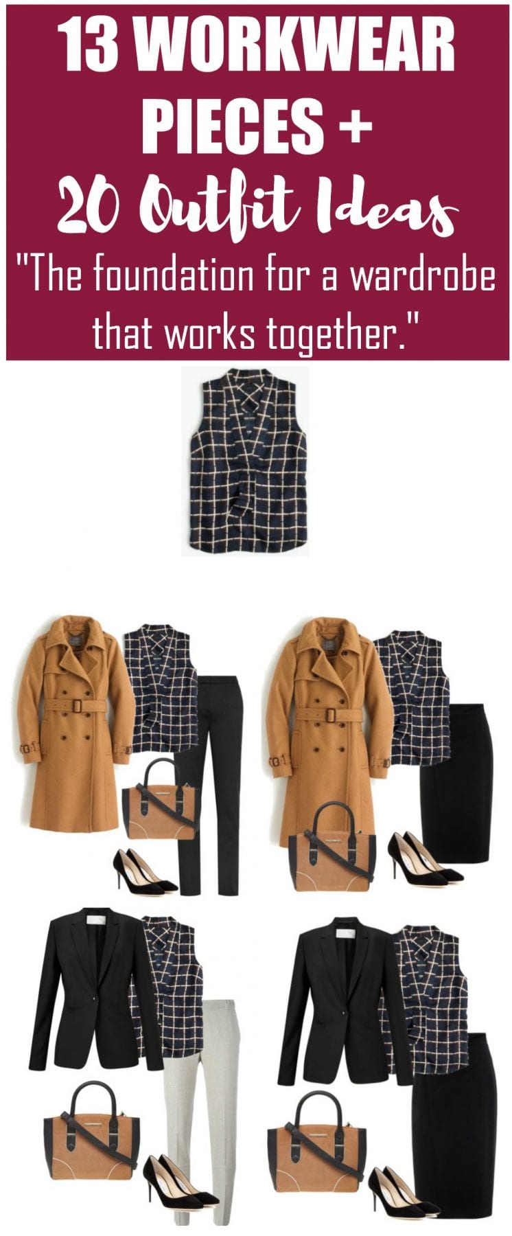 13 Workwear Wardrobe Essentials + 20 Outfit Ideas | Mom Fabulous