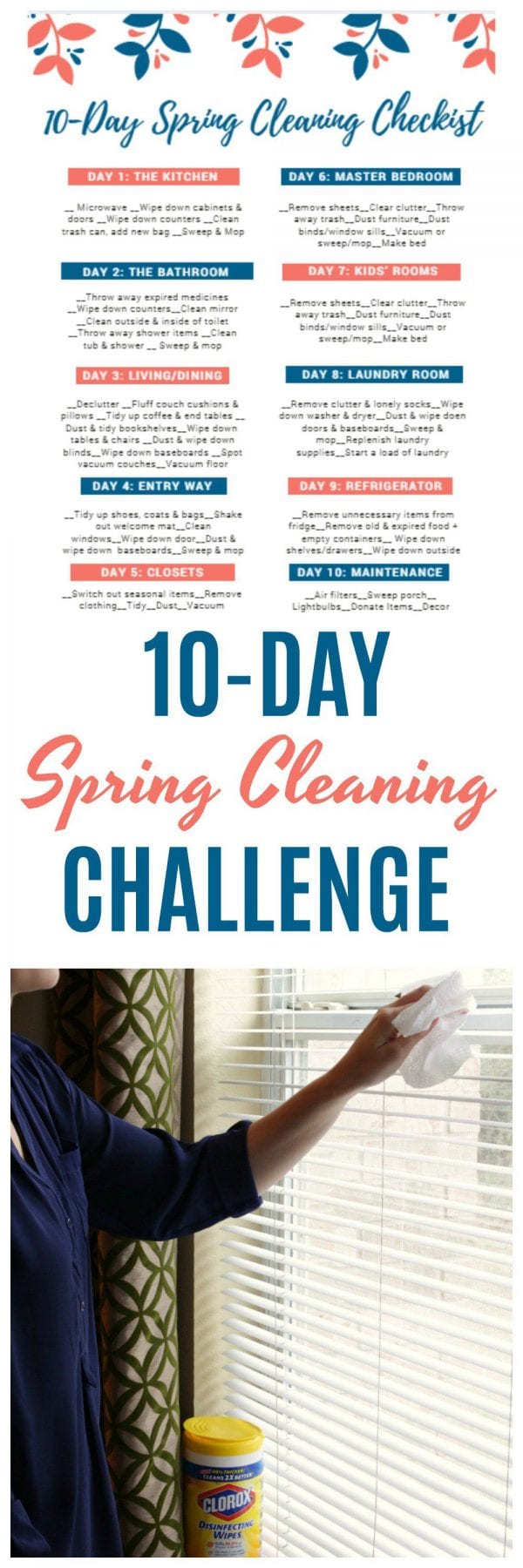 Your 10-Day Spring Cleaning Challenge & Checklist | Mom Fabulous